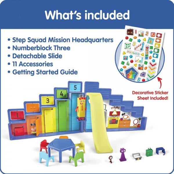 hand2mind Numberblocks Step Squad Headquarters Playset